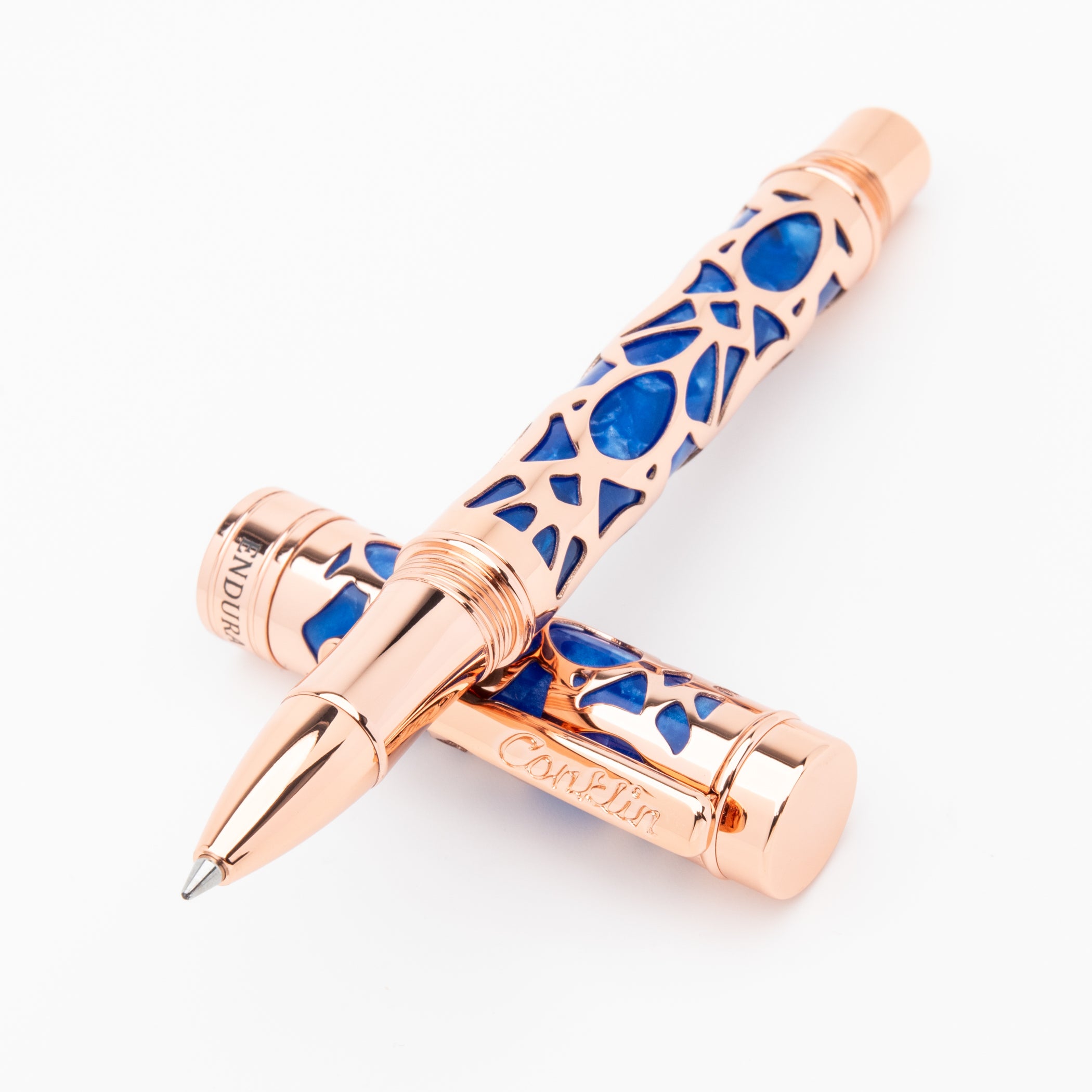 Conklin Endura Deco Crest Rollerball Pen Blue | Conklin Pens